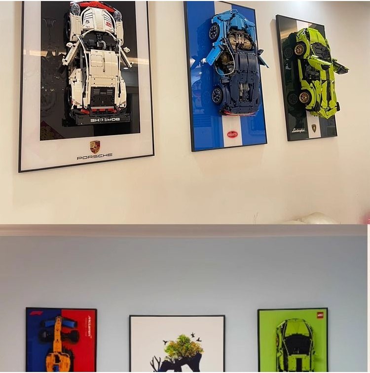 Compatible with Lego Wall Building Blocks Display Photo Frame Porsche ...