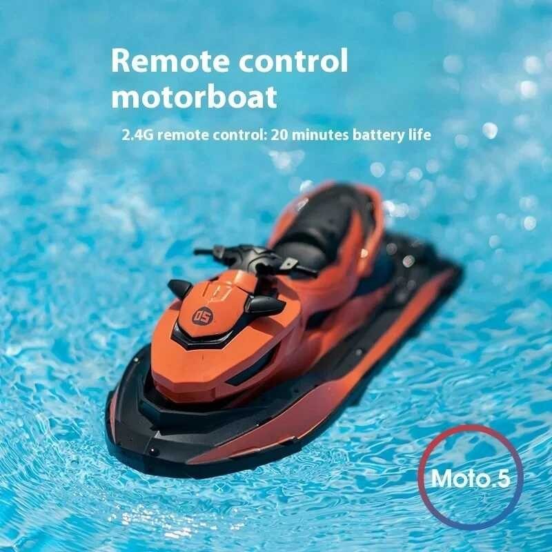 Funny 2.4G RC High-Speed Remote Control Boat Jet Ski Mini Electric ...