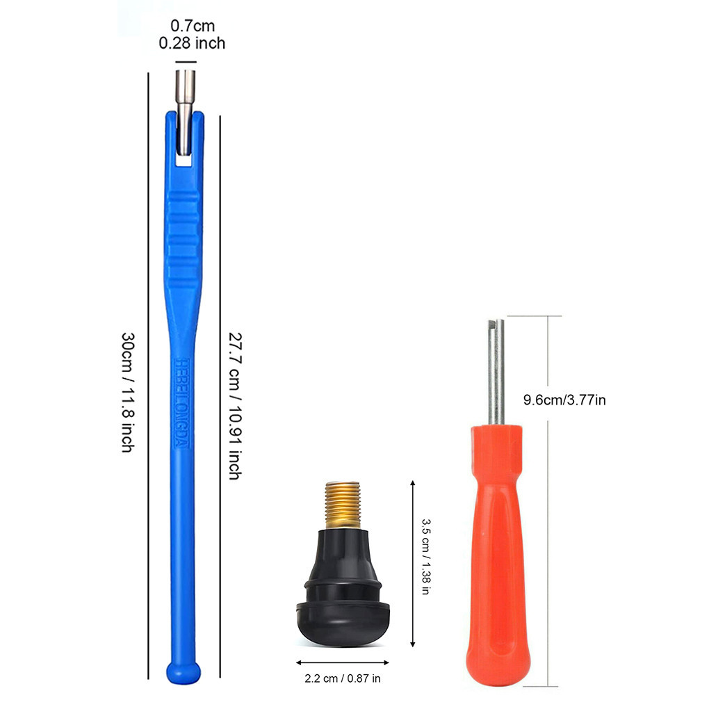 43pcs Car Tyre Valve Stem Puller base Quick Remover Tire Installer ...