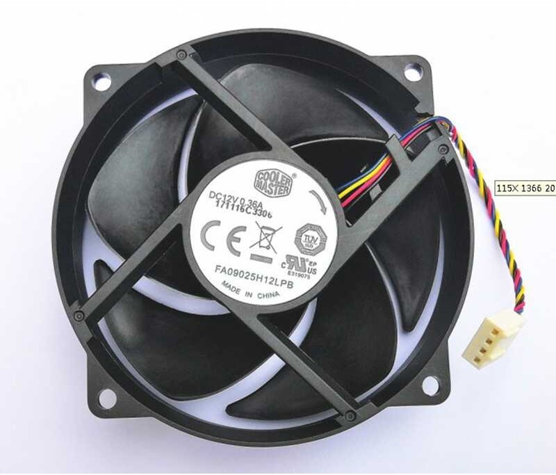 New Cool Supreme 9025 9Cm Round CPU Fan 4-Wire Temperature Control ...