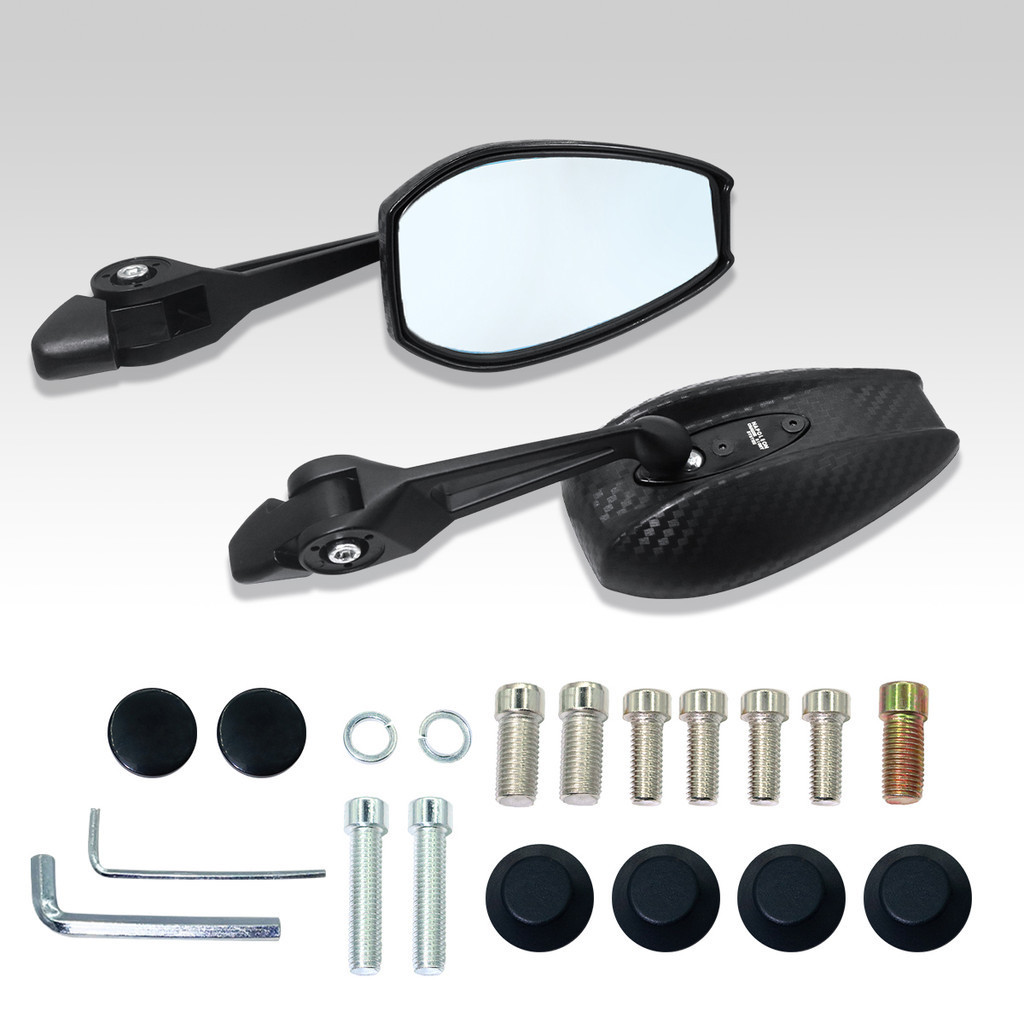 Motorcycle Side Mirror Anti-glare Adjustable Blue Lens Made IN Thailand ...