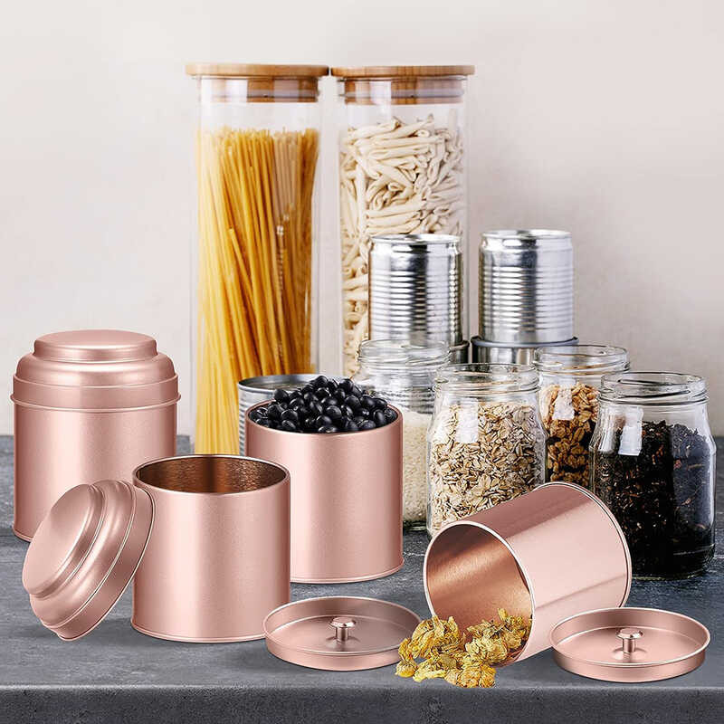 Canister Tin Na May Airtight Double Lids Storage Container Travel Mini ...
