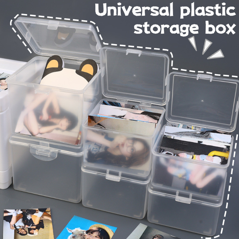 Transparent Plastic Storage Box - Lock Buckle Storage Box - Desktop ...