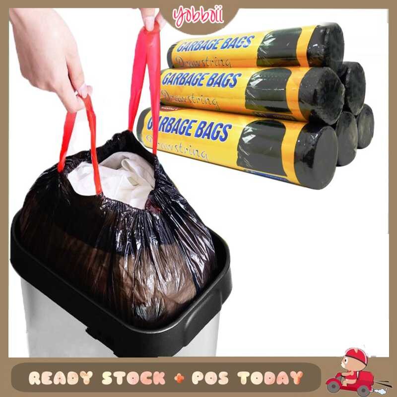 maliit na Drawstring Trash Bags Plastik Basurahan Mga Tanggapan para sa ...