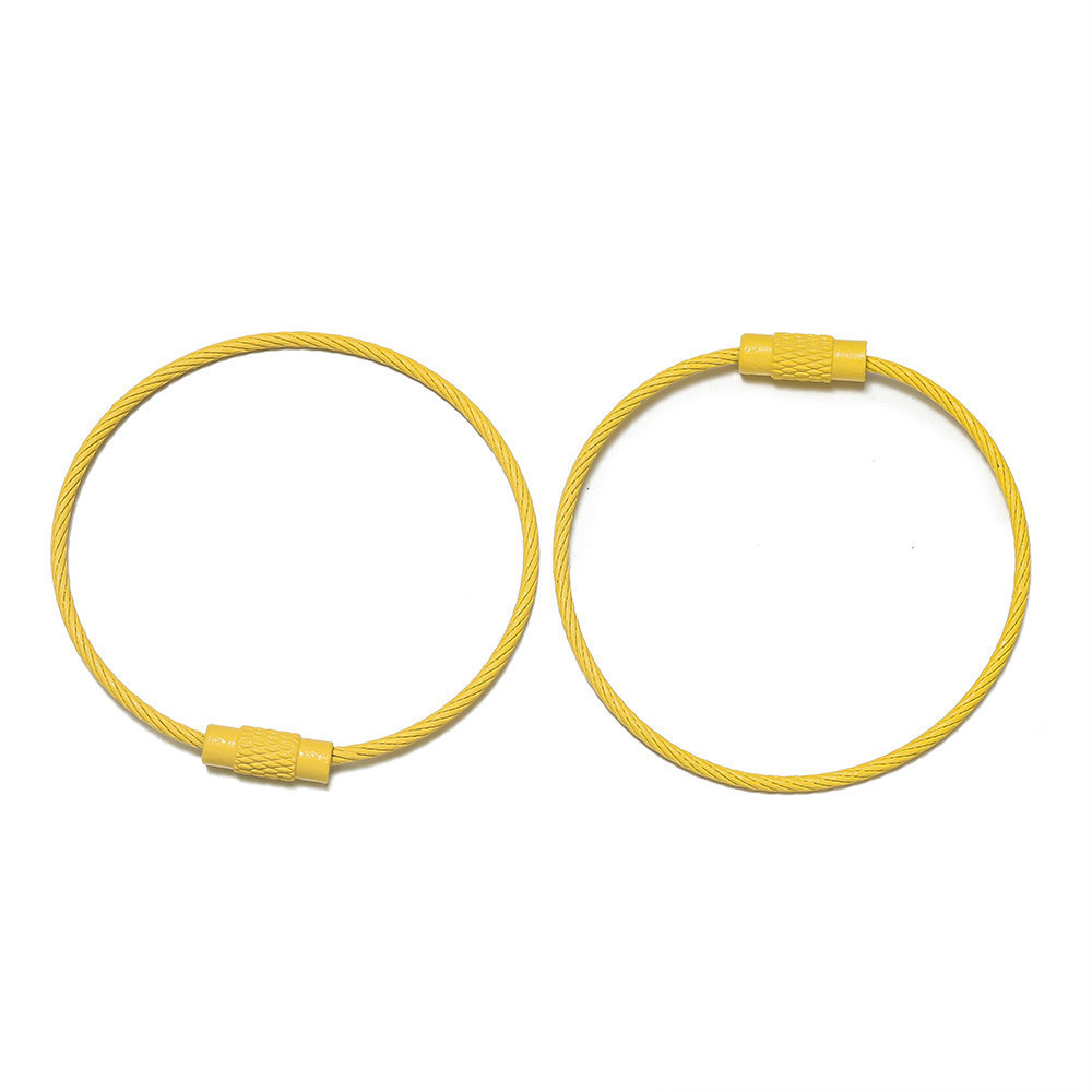 St.kunkka 2-5Pcs Colorful Iron Key Ring 50mm Iron Wire Coil Keychain ...