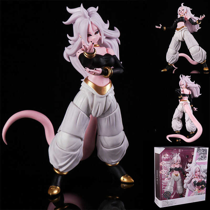 16Cm SHF Dragon Ball Z Android #21 Action Figure Anime Min Buu PVC ...