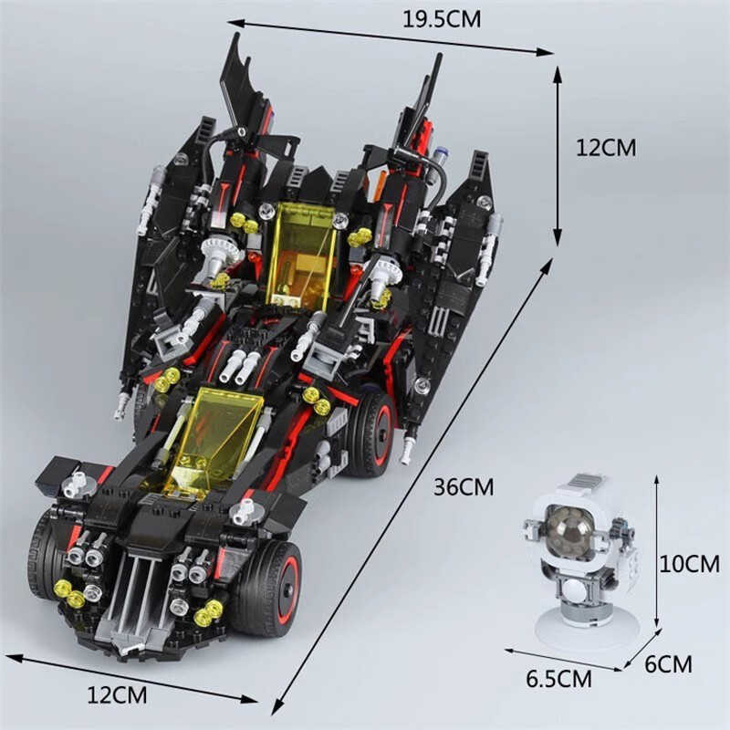 8 10740 Superhero Series Ultimate Batmobile Building Bloc 4In1 Battank ...
