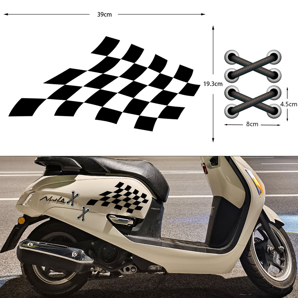 Motorcycle Retro Sticker Flag Motorbike Body Vinyl Waterproof Decal ...