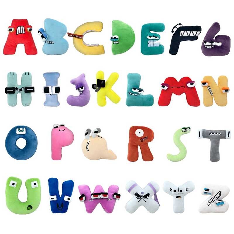 & 26 Alphabet Lore Plush Toy Stuffed Doll Preschool Educational English ABC Letter Toy For Kids ...