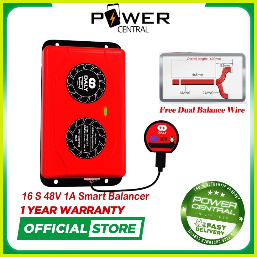 Power Central Daly Smart Active Balancer 1A Current for 4S 8S 16S Li ...