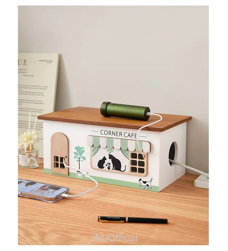 Wire Storage Box Desktop Storage Desktop Wire Socket Storage Box Tidy ...