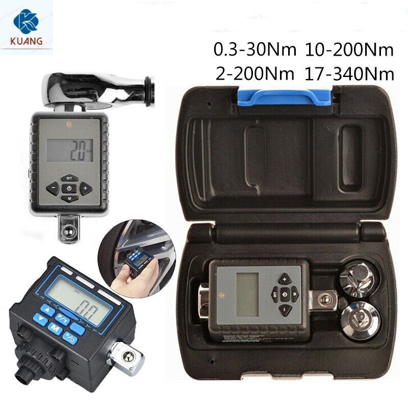 3Pcs Set 2-200Nm Digital Display Torque Wrench Adapter 1/2 | Shopee ...