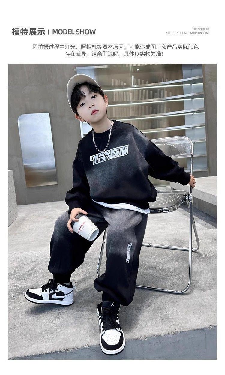 NONO Boys 2024 Spring/Autumn New 2PCS (Top+Pants) 3 To 4 To 5 To 6 To 7 ...