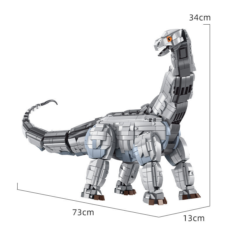 Dinosaur Tyrannosaurus Rex (70cm) Building Blocks 1813 Pcs Panlos Brick ...
