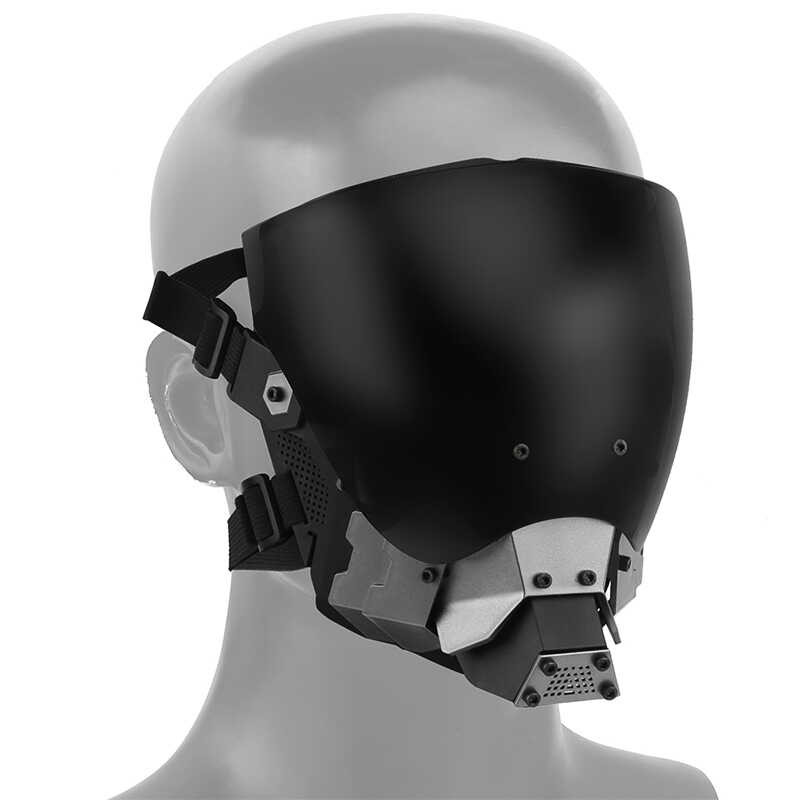 2024 Hip Hop Punk Full Face Men al Techwear Detachable Assembly ...