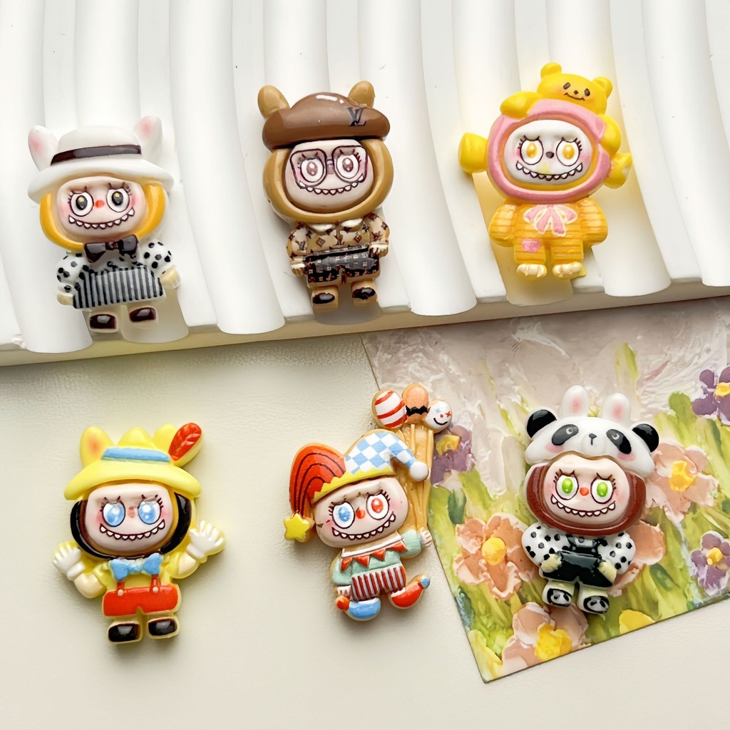 Cartoon Labubu Crocs Jibbitz Doll Jibitz Croc Diy Shoe Charms Resin ...