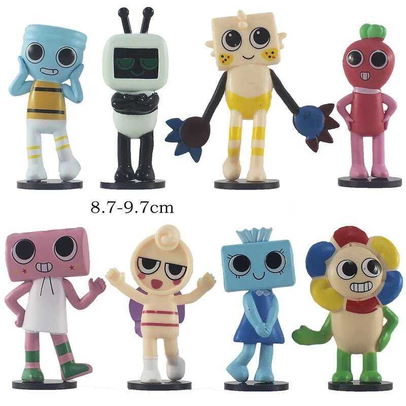 8/12 Piece Set PVC Action Figures Dandy World Sprunki Characters ...