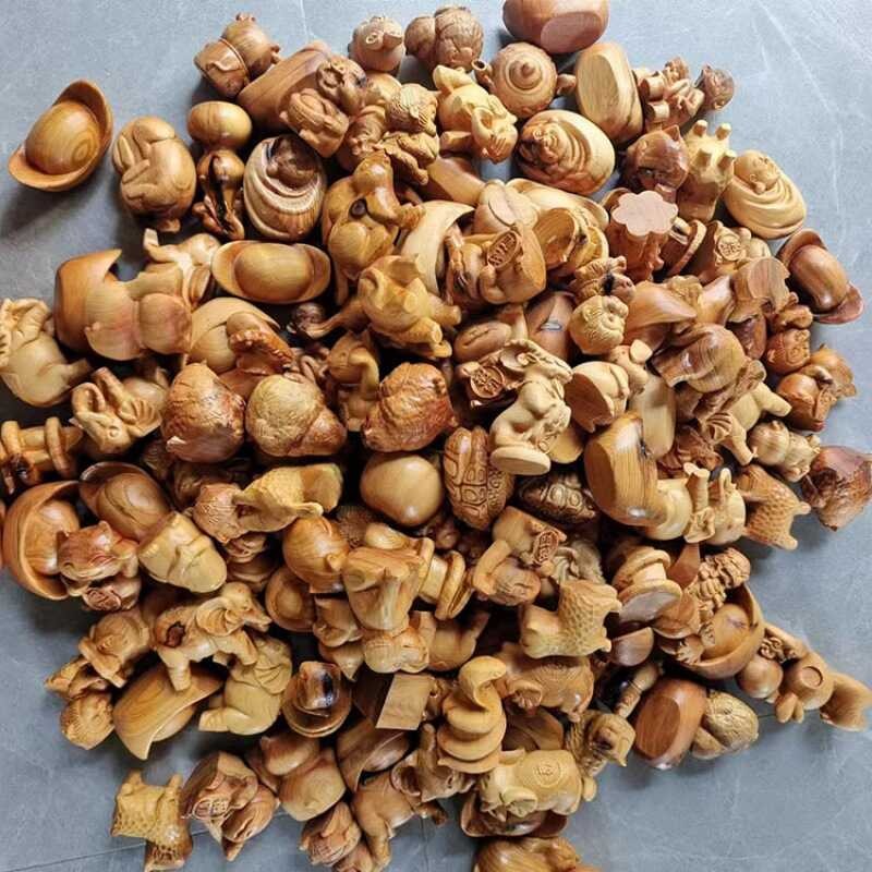 Yaba Wood Carving Handle Piece Crafts Ornaments Plate Play Slightly ...