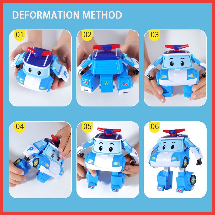 ↑ Deformation Robot Toys Car Transformer Car Police Car Cartoon Model ...