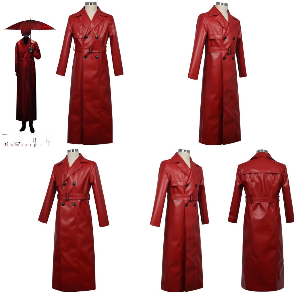 Horror Homicipher Game Red Umbrella Cosplay Costume With Spandex For ...