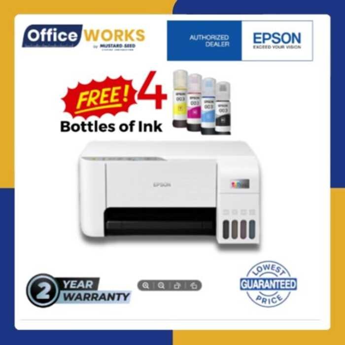 Epson Printer / Ecotank L3556 A4 3 In 1 Wireless With Scanner And Xerox ...