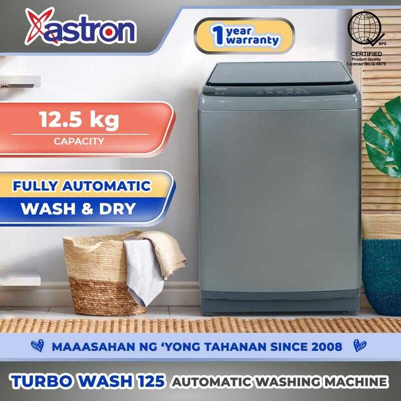 Astron TURBO WASH 125 Automatic Washing Hine (Wash And Dry) (12.5Kg ...