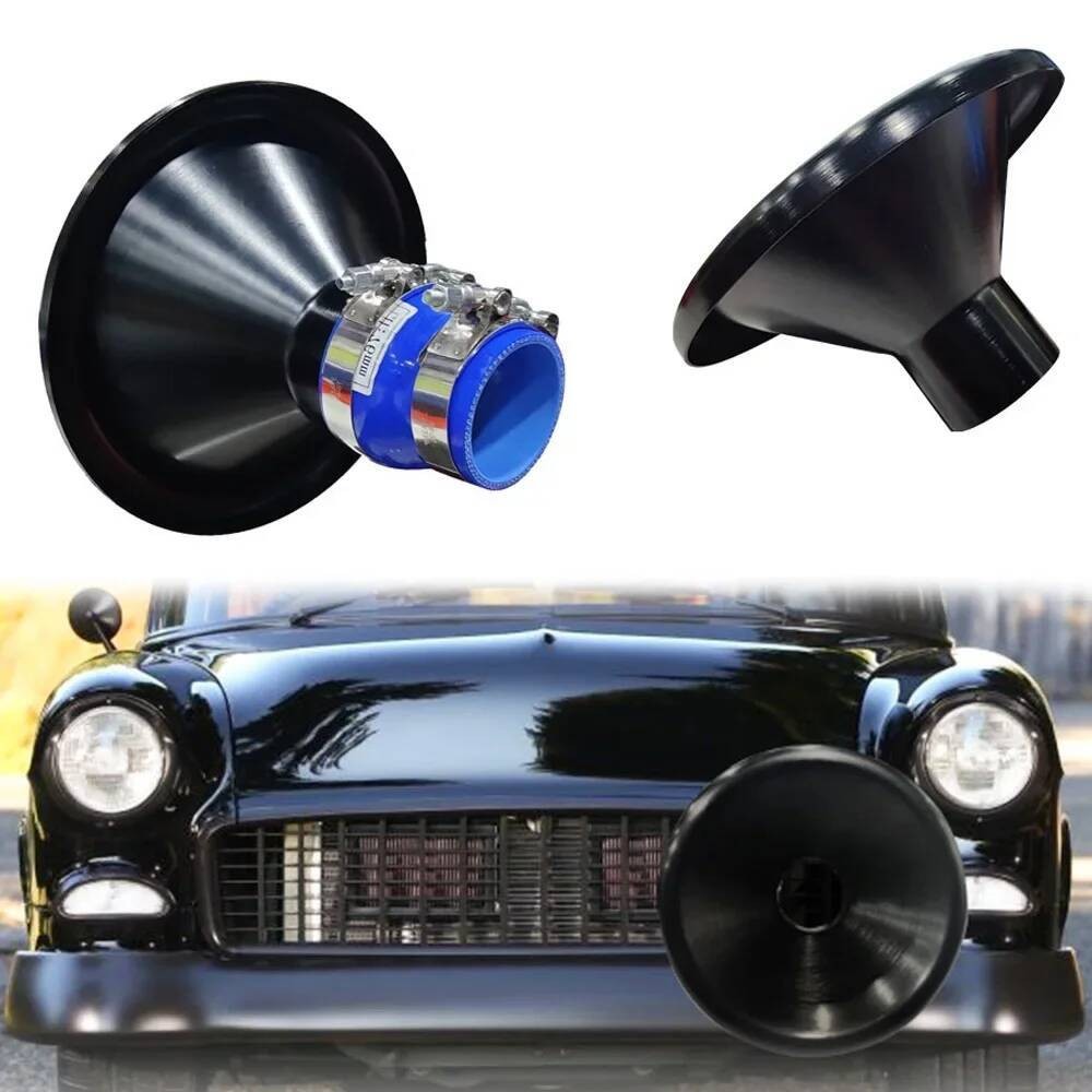 Air 4inch Intake Turbo Horn Cover Uinversal Aluminum Car Bellmouth ...