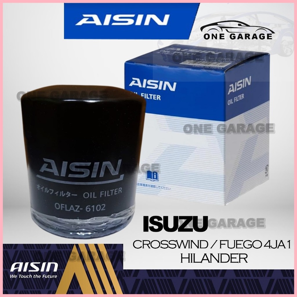 AISIN Oil Filter For ISUZU CROSSWIND / FUEGO 4JA1 / HILANDER | Shopee ...