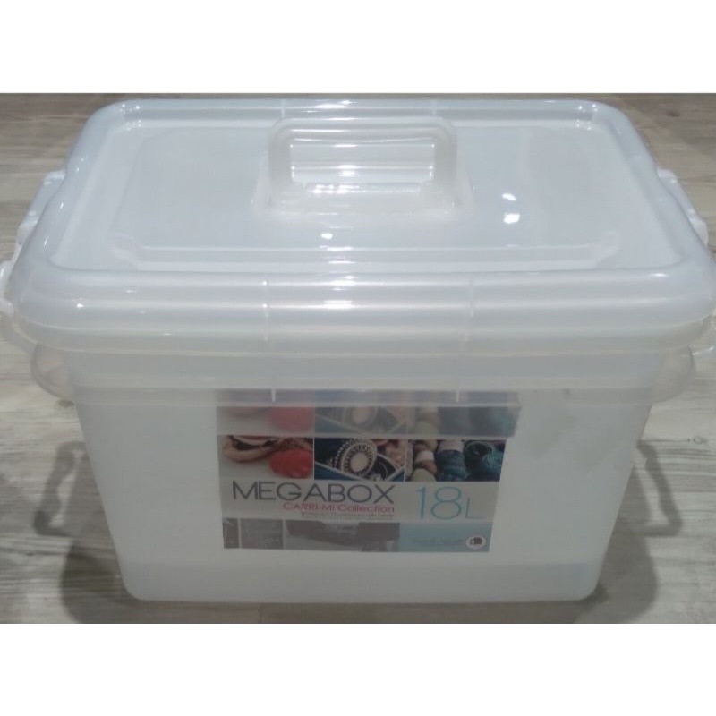 Set of 2 Megabox Storage Box 18 Liters with Handle | Shopee Philippines