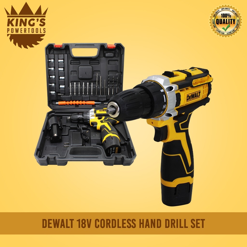 Rechargeable Cordless 18V Hand Drill (10mm) | Shopee Philippines