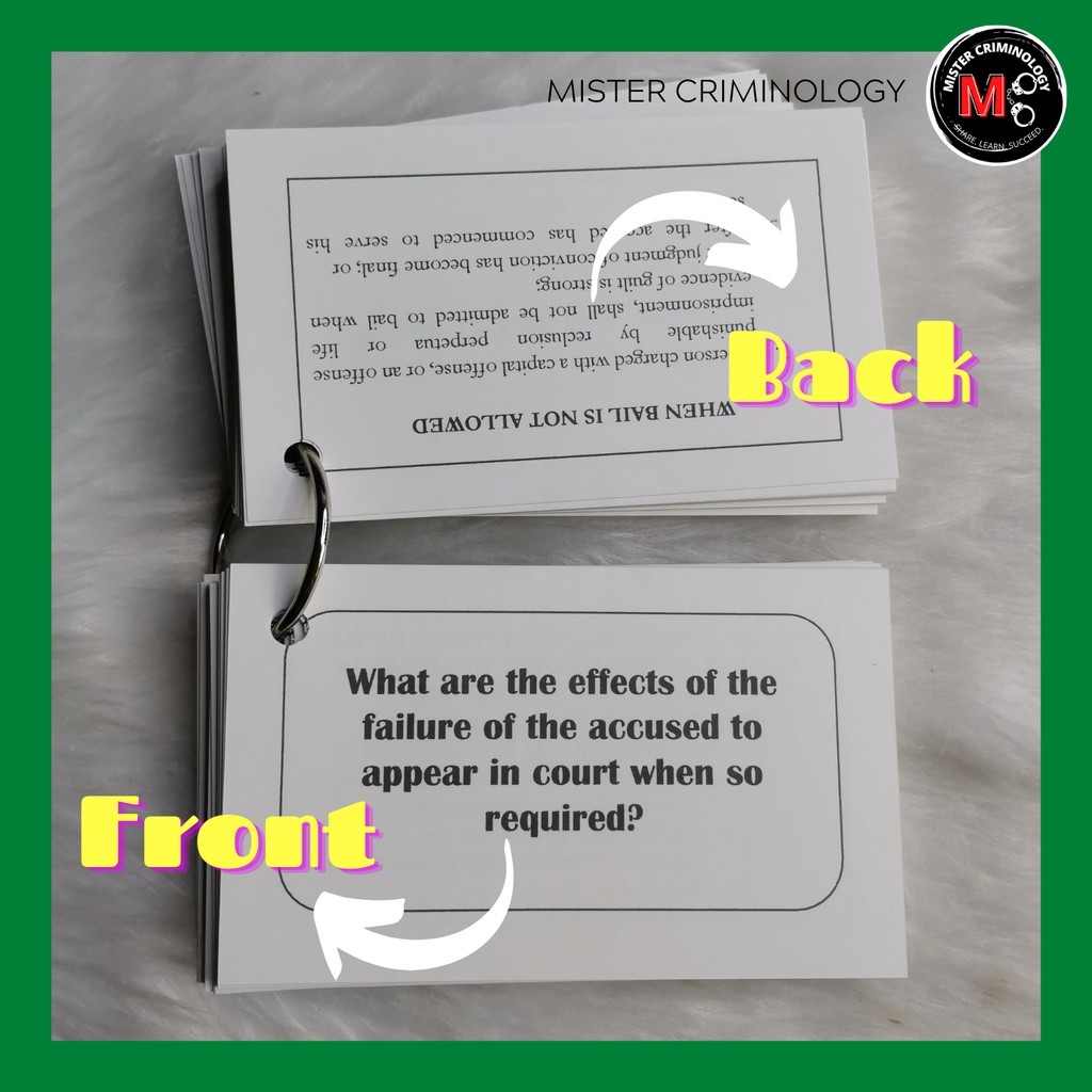 FLASHCARDS - Question and answer Criminal Procedure | Criminology ...