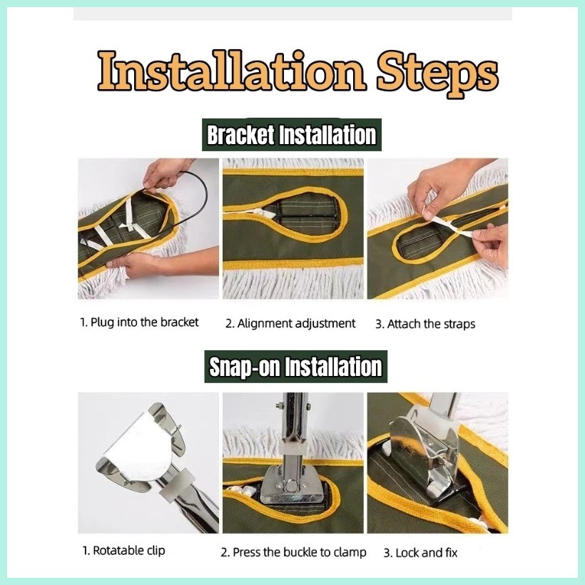 Floor Dust Large Mop Set Suitable for Shopping Mall Factory Hospital ...