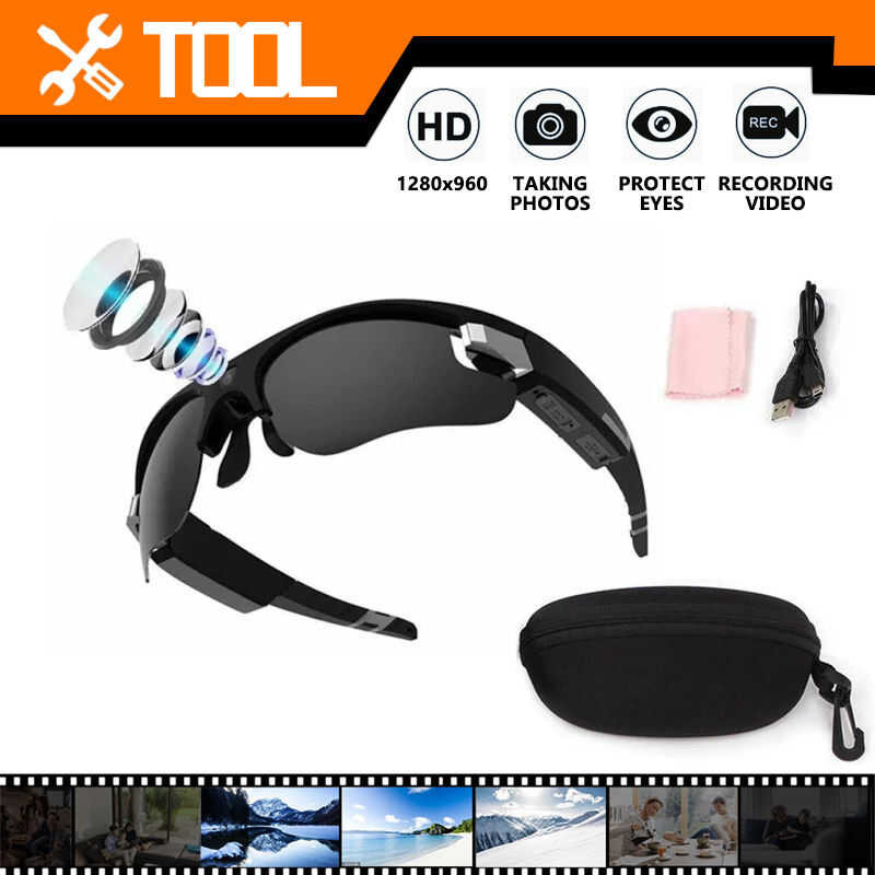Sports Mini Glasses DVR Digital Recorder Camcorder Video Sunglasses Eye ...