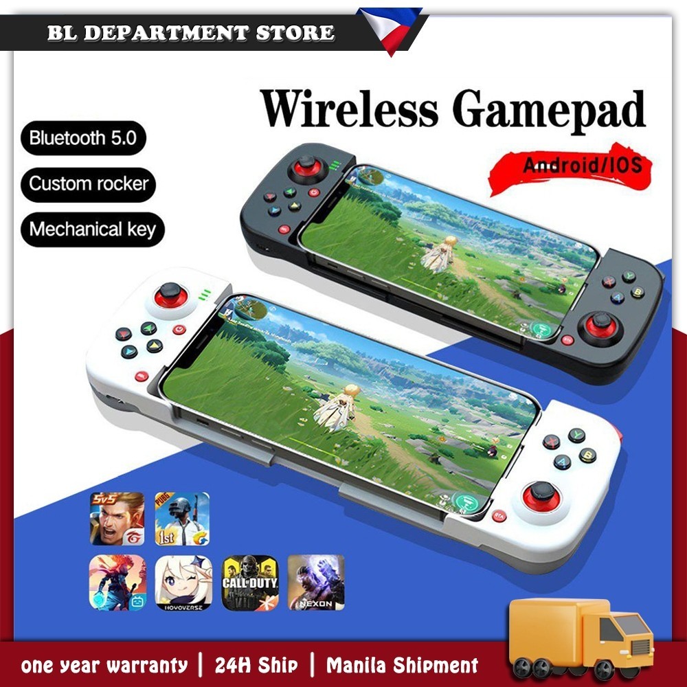 Game pad controller Bluetooth 5.0 Gamepad Telescopic Gaming IOS/Android ...