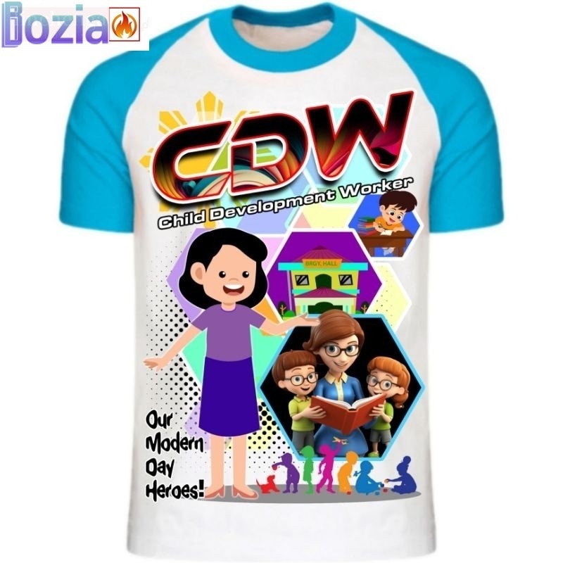 (children' sizes)CHILD DEVELOPMENT WORKER(CDW Design#5)Sublimation ...