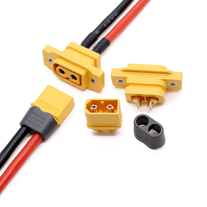 XT60 XT60NE-F XT60NE DC500V 20A Gold Plated Plugs Battery Connector for ...