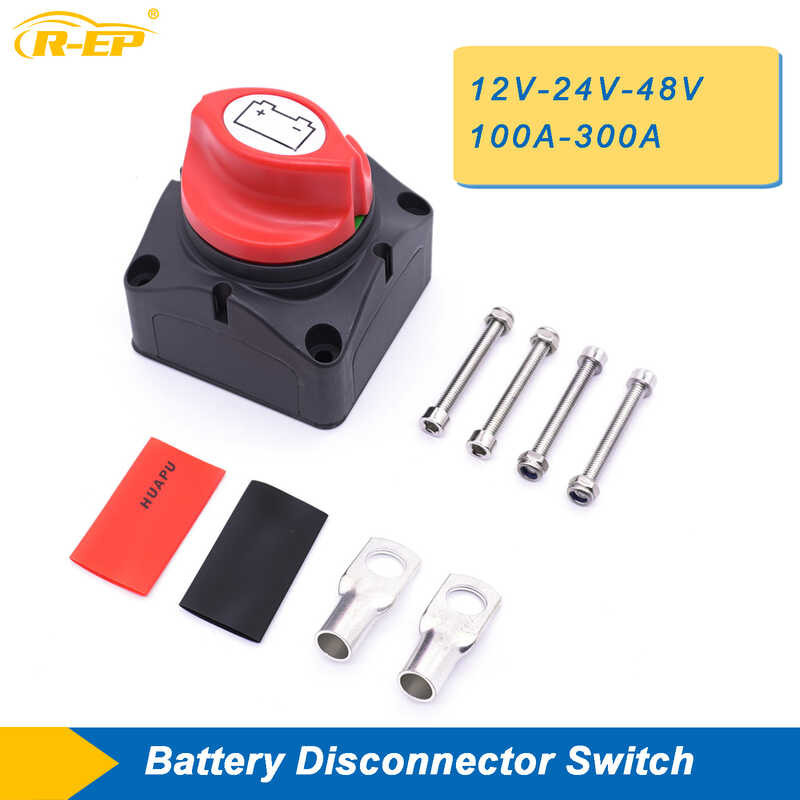 Battery Disconnecter Switch RV 12V 60V 100A 300A Disconnect Rocker ...