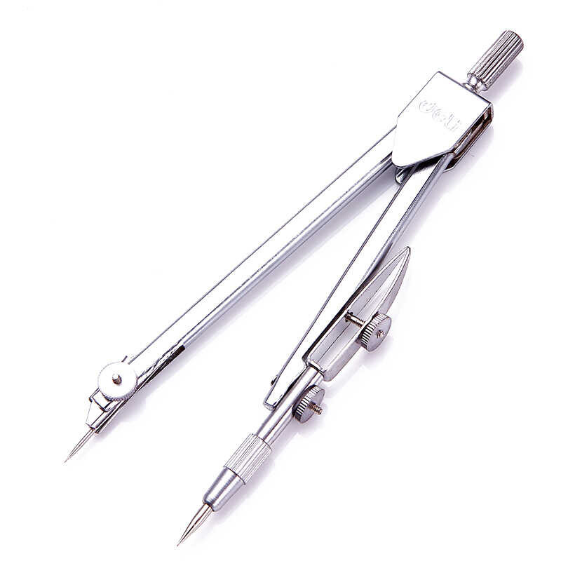 43A Deli Stainless Steel Drawing Compass Math Geometry Tools Circles ...
