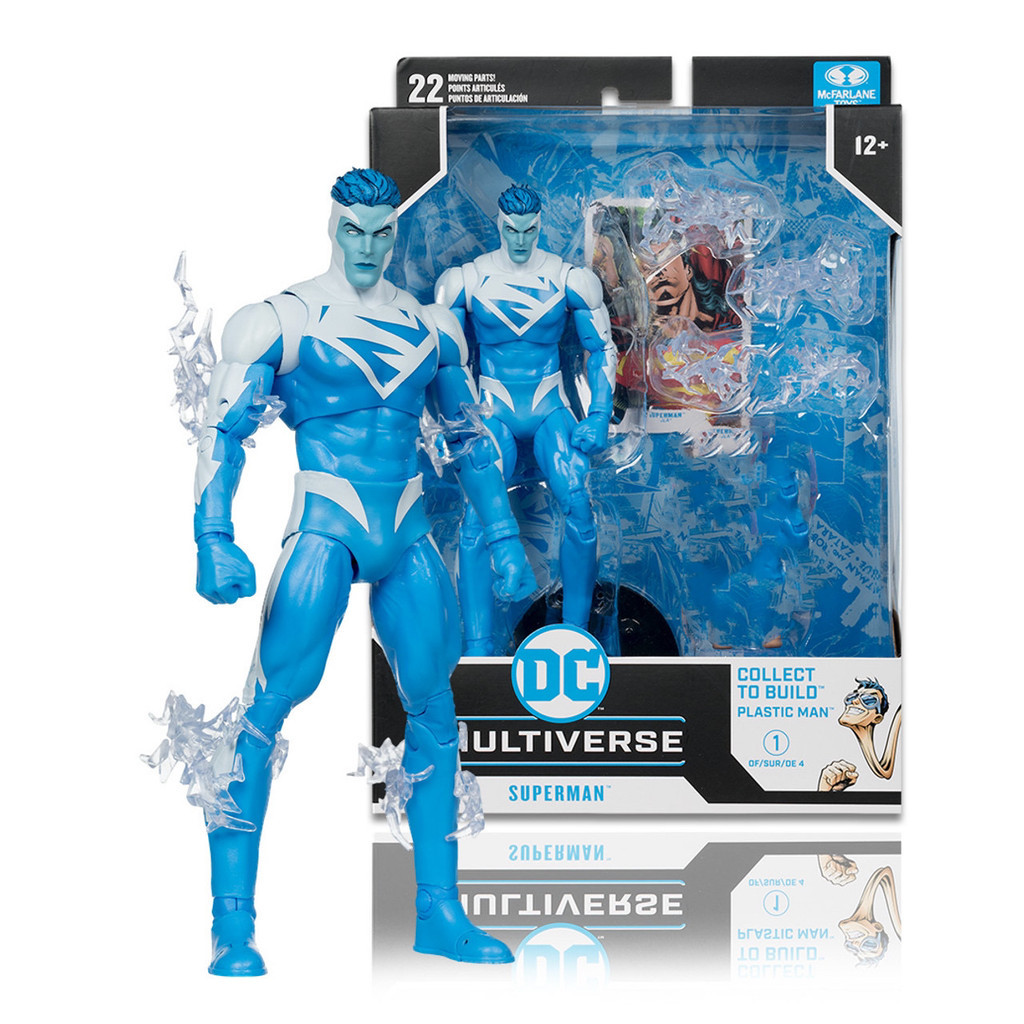 McFarlane DC Plastic Man Suit No Assembly Blue Superman 7 Inches ...