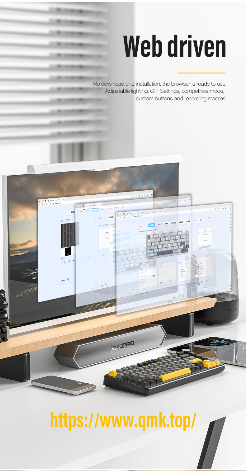 Attack Shark X85/X85 Pro Wireless Mechanical Keyboard 75% 80 Key RGB ...