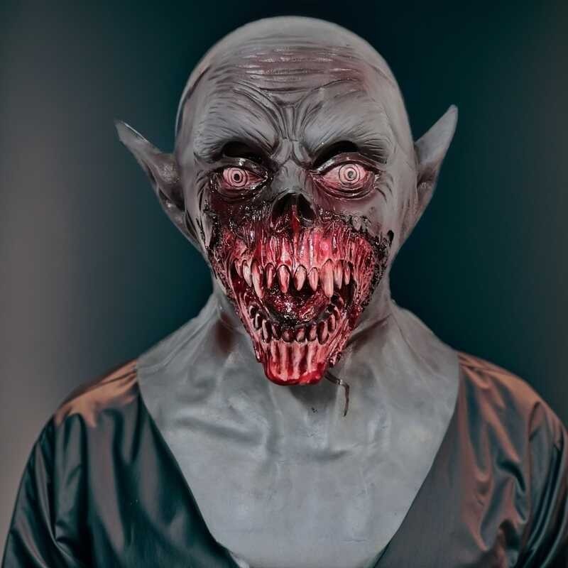 Latex Halloween Vampire Mask Bat Monster Horror Headgear Stage Zombie ...