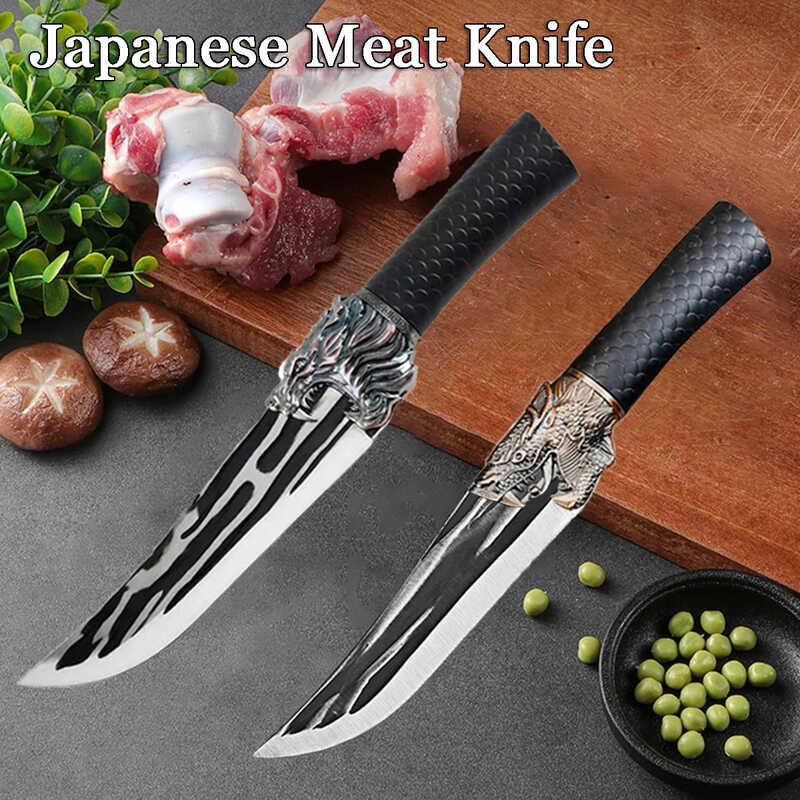 Head Boning Golden Dragon Forged Blade Slicing Nife Meat Super Sharp ...