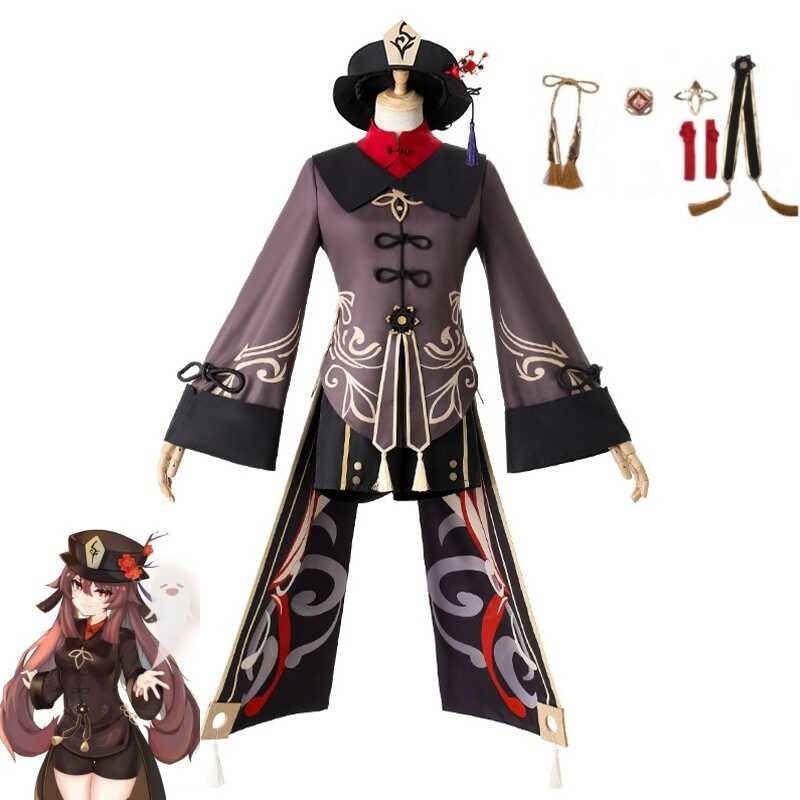 Tao Cosplay Hu Costume Uniform Dee Suits Dress Hat Soc Wig Accessories ...