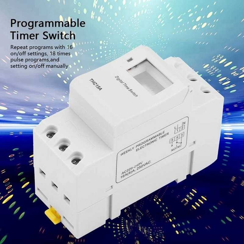 3X Thc15a Digital Timer Programmable Electronic Control Time Delay ...