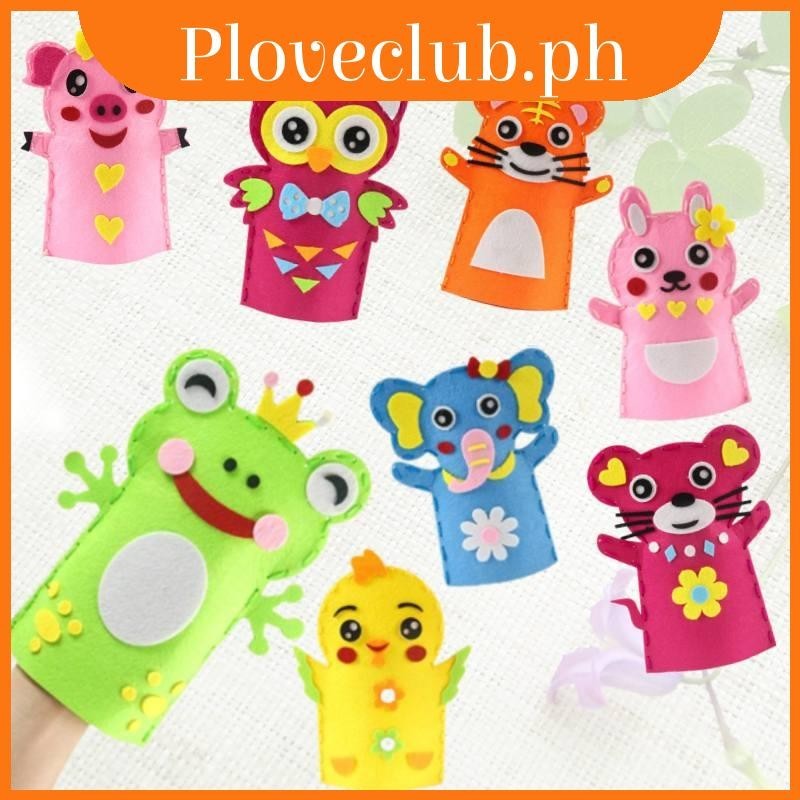 Animal Non-woven Fabric Hand Puppets Diy Craft Kit For Kids Encourage ...