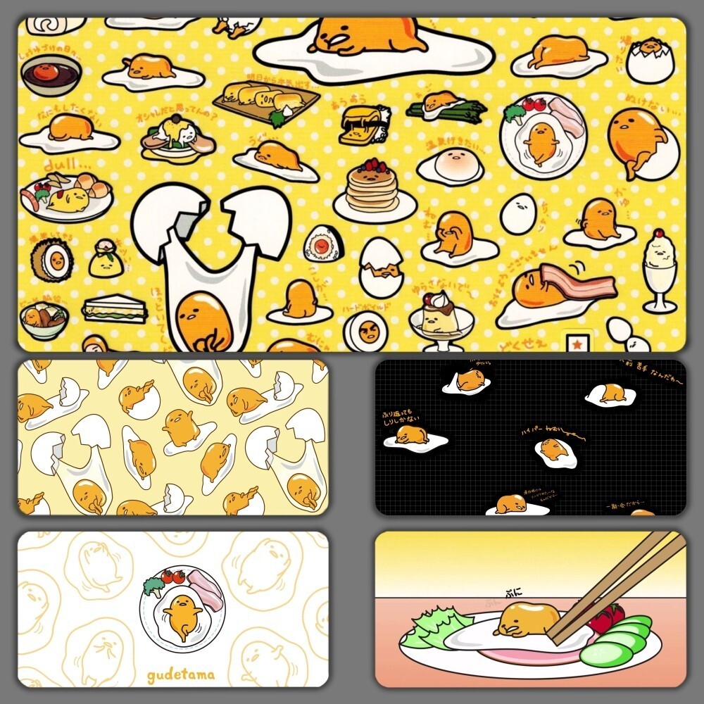 Gudetama Cute Mousepad Large Gaming Compute Gamer PC Keyboard Mouse Mat ...