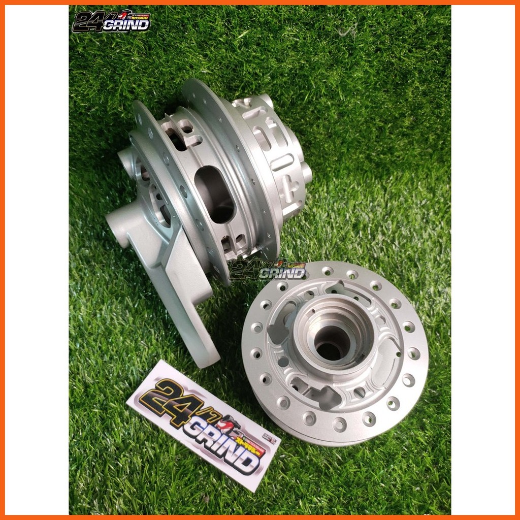 YASAKI LIGHTEN HUB SET THAILAND ORIGINAL (SILVER) FOR SUZUKI RAIDER 150 ...