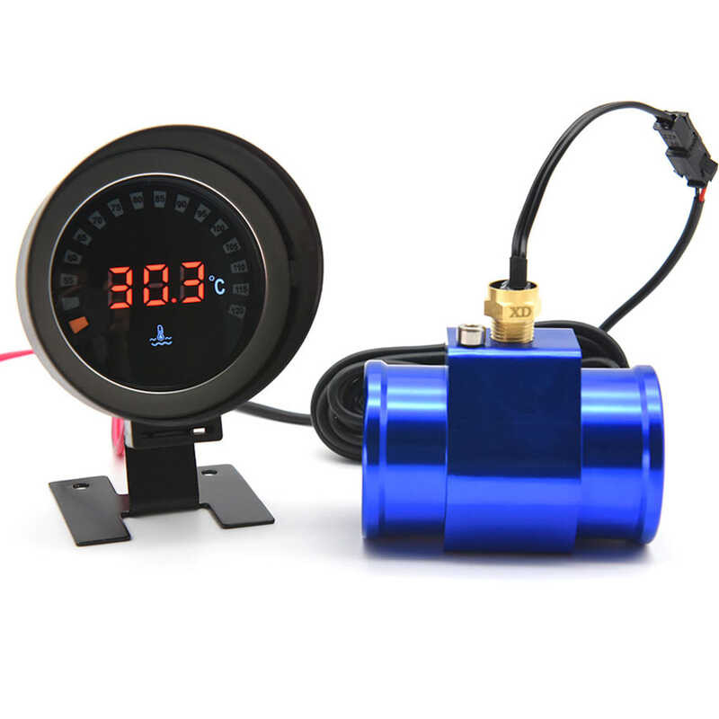 Universal 2 In 1 LCD Digital Horizontal Meter Voltage + Water Temp With ...