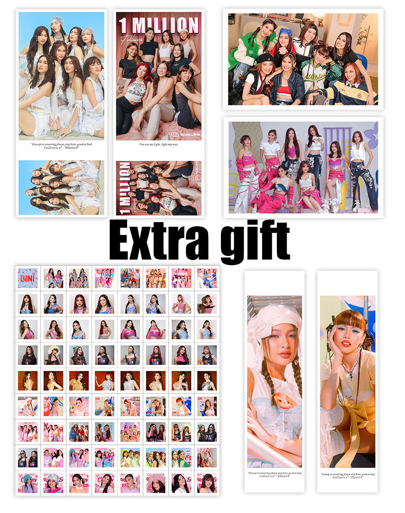 New Album BINI Poster 40 Page Double-sided Cherry on Top Photocard BINI ...
