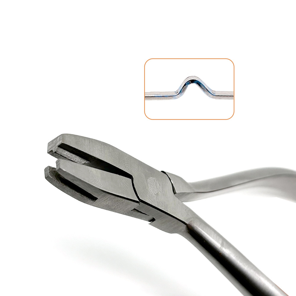 Dental Stainless Steel V Stop Loop Bending Forming Plier Wire Bending Forceps Dental Lab ...